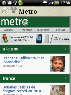 Top 5 des applications Android Janvier 2011 | iLoveTablette.com