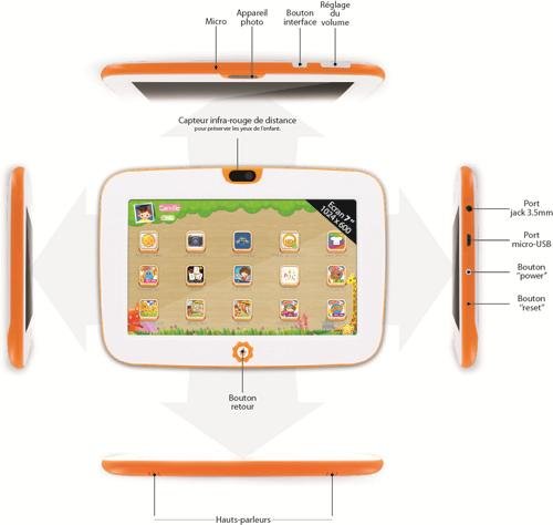 La tablette enfant Kid Tab de Tekniser est disponible à l’achat ...