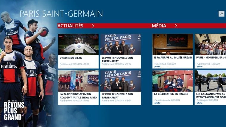 L’application du PSG se met à jour | iLoveTablette.com